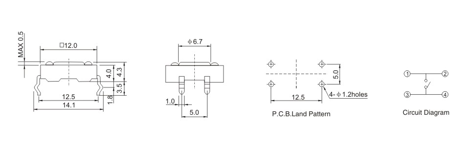 TK-012D Series_TACT SWITCH_CONSECRATE_PRODUCTS_Dongguan Yanghan ...